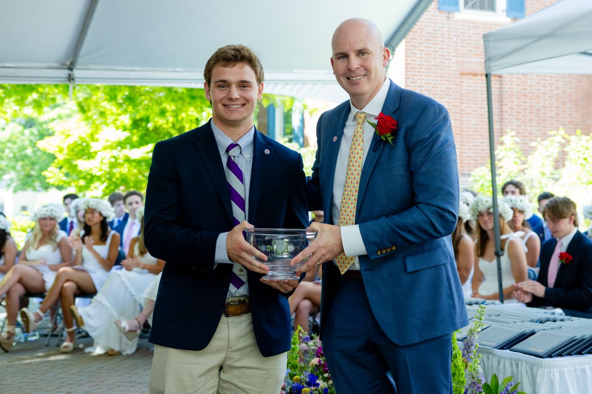 Chip Peterson ’21 Awarded Rev. B.W. "Pete" Woodward, Jr. Prize | story