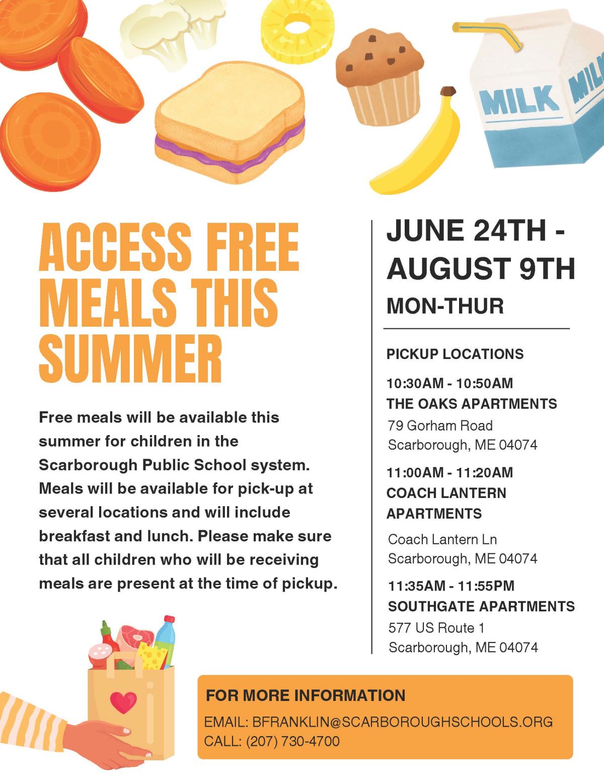 Access to Free Meals This Summer: Updated Locations | Details