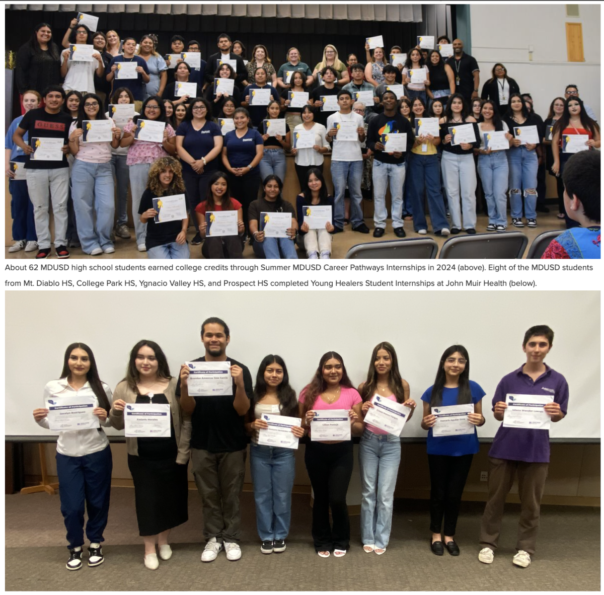 MDUSD HS students earn college credit, get work experience through ...