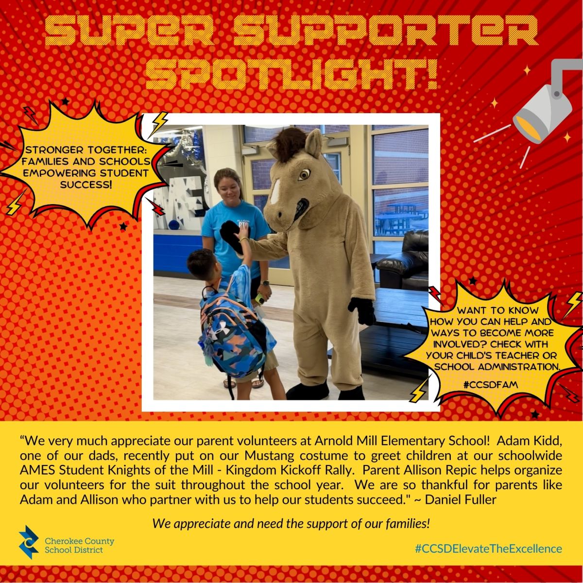 Thank you #CCSDSuperSupporters - Adam Kidd and Allison Repic! | Post Detail