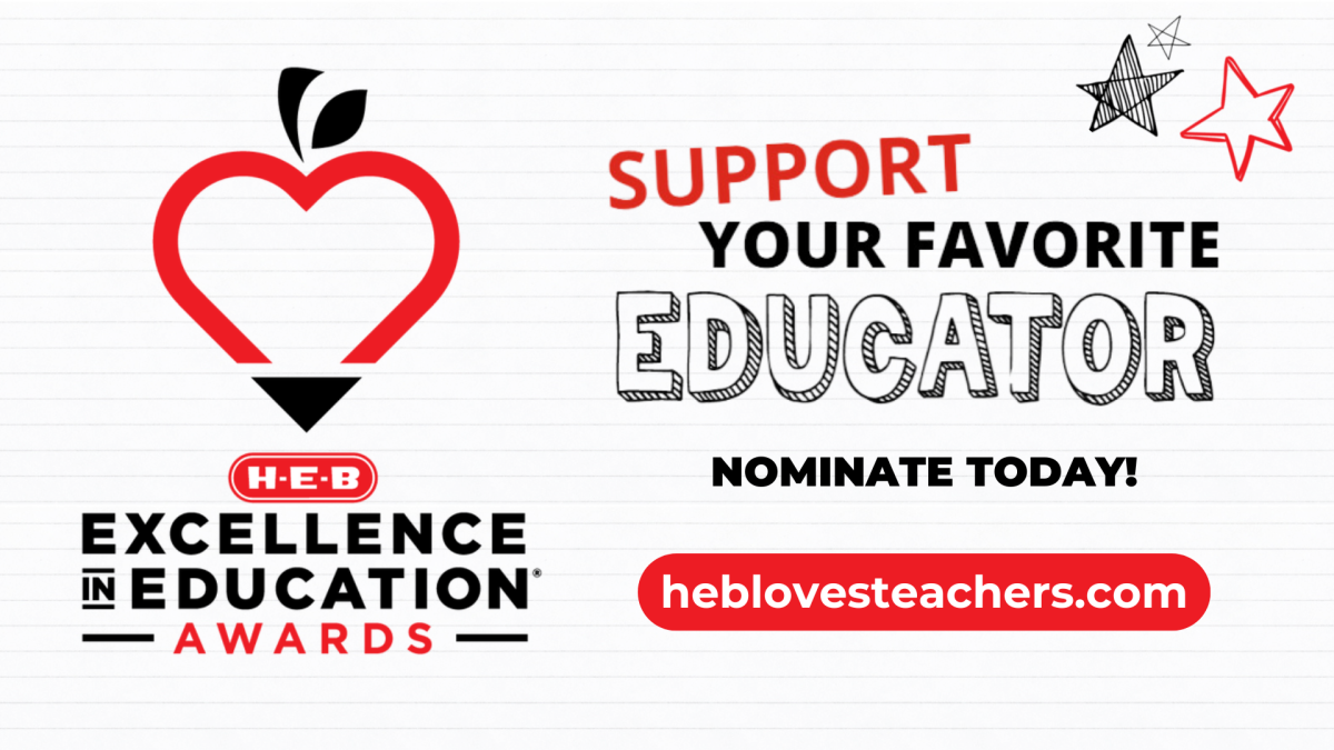 Nominations Open for 2025 H-E-B Excellence in Education Awards | News Item