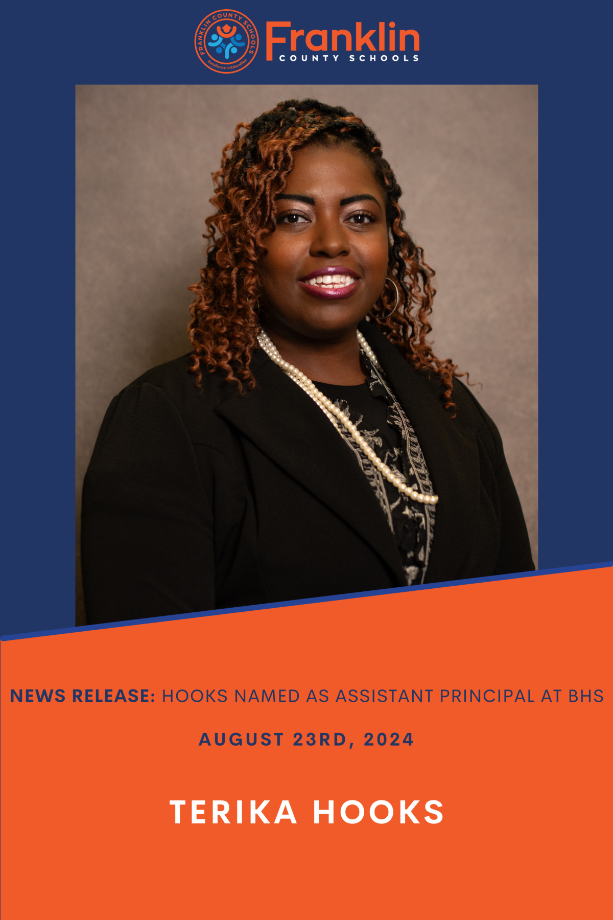 Franklin County Schools Announces Terika Hooks as New Assistant ...