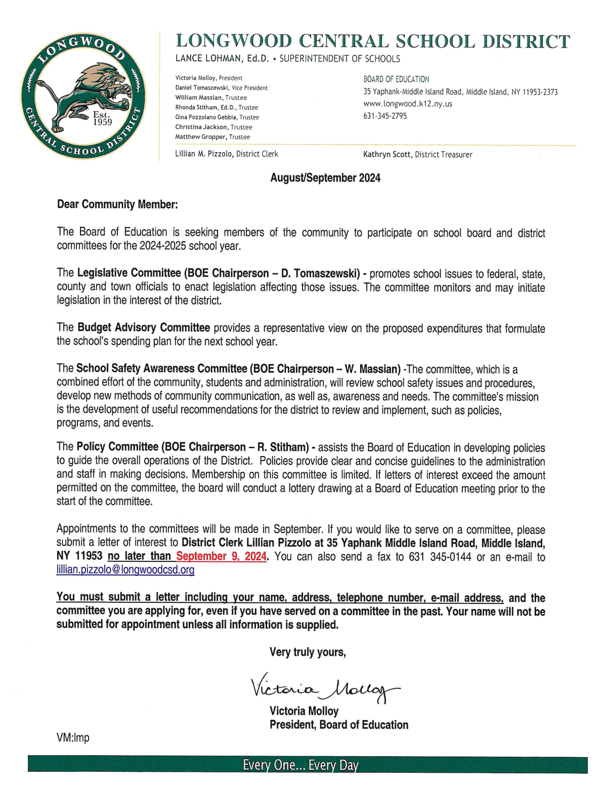 Be Part of our Board and District Committees! | News Details