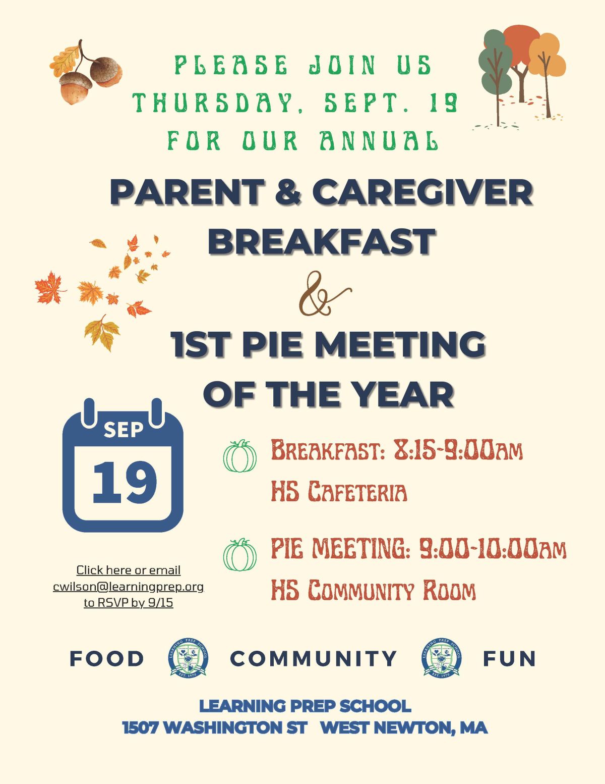Annual Parent Breakfast is coming up! | News Post