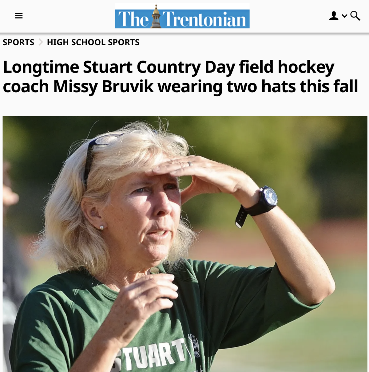 Trentonian: Longtime Stuart Country Day field hockey coach Missy Bruvik ...