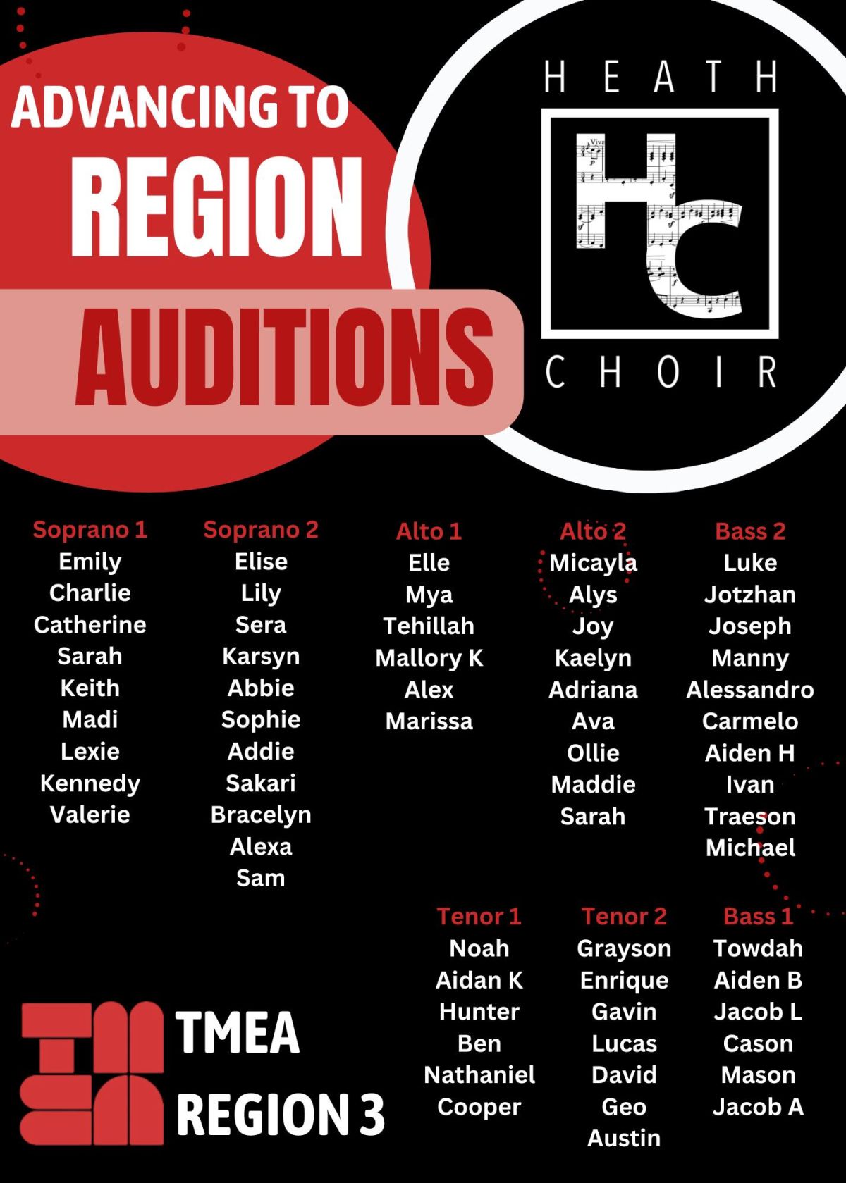 TMEA Region 3 Auditions | Post Details