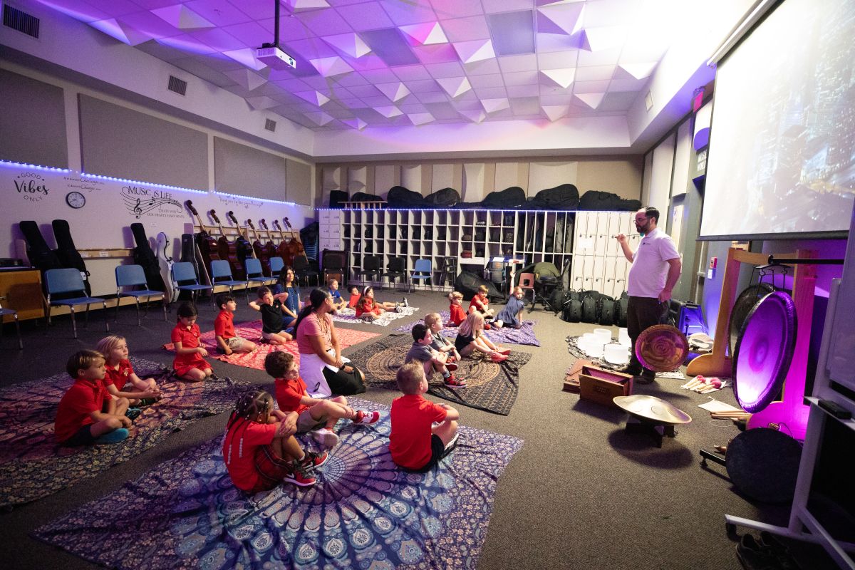 Grade 1 Students Participate In Sound Bath Scots In Action Story