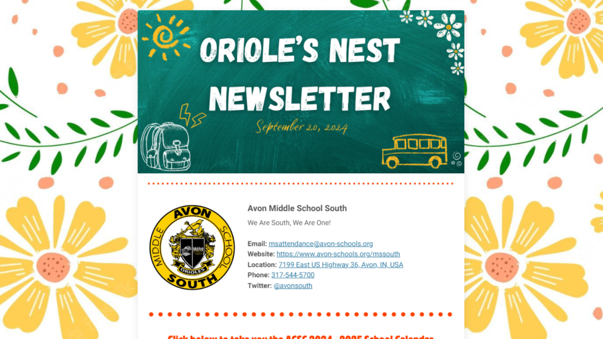 Oriole's Nest Newsletter 9/20/2024 | AMS South News & Updates