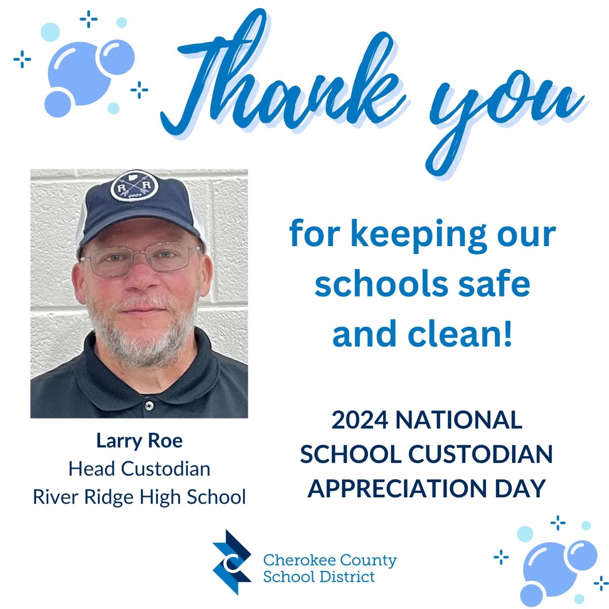 National School Custodian Day Spotlight: Larry Roe of River Ridge HS ...