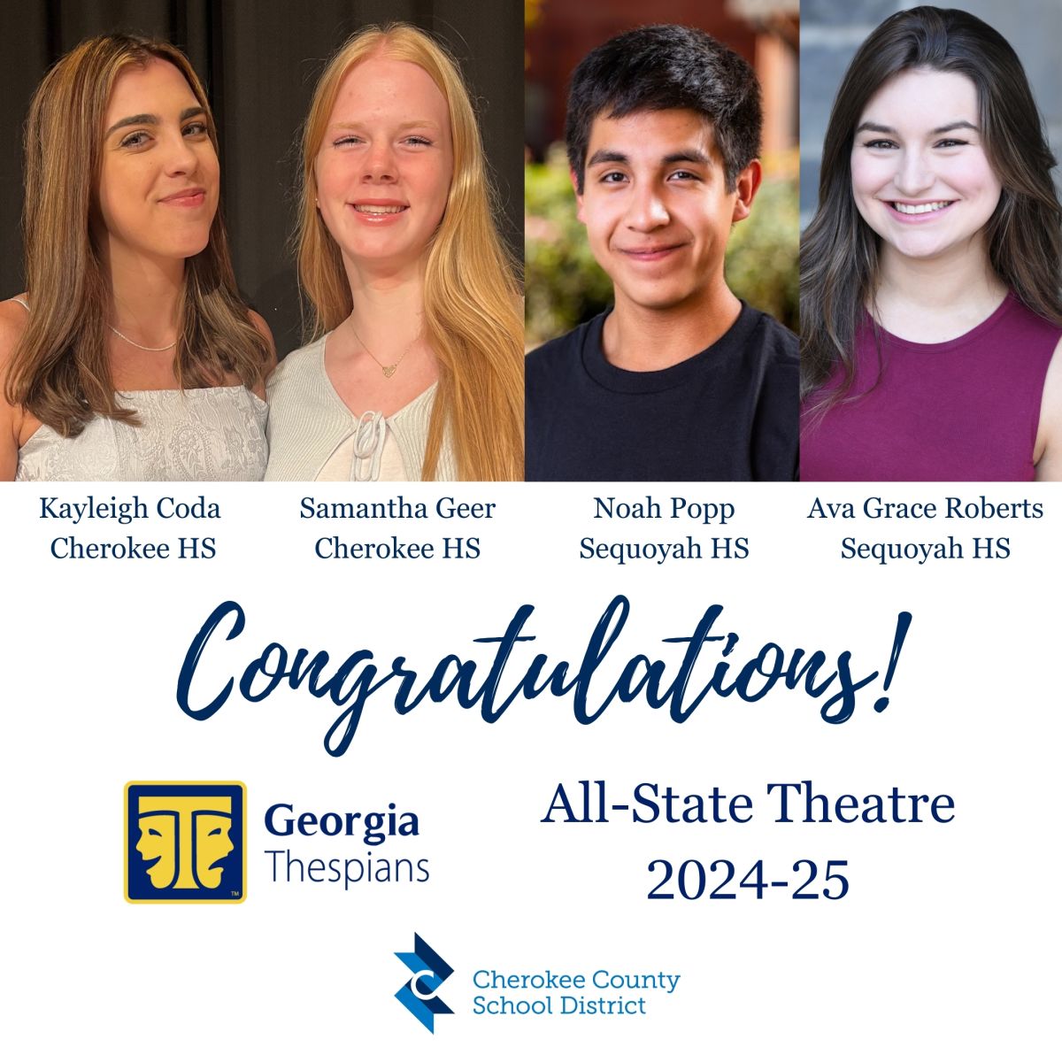 CCSD Students Selected for 2024-25 All-State Theatre Program | Post Detail