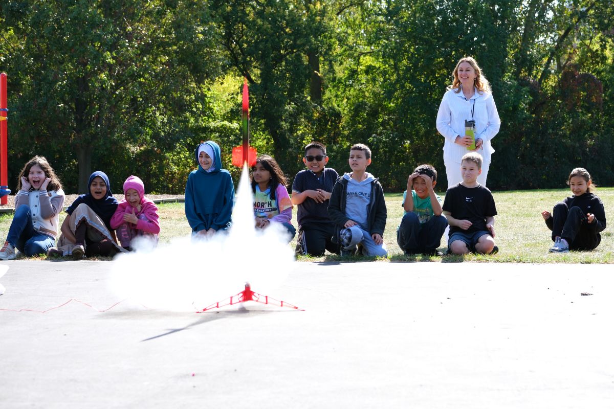 Students Have a Blast Launching Rockets | North News