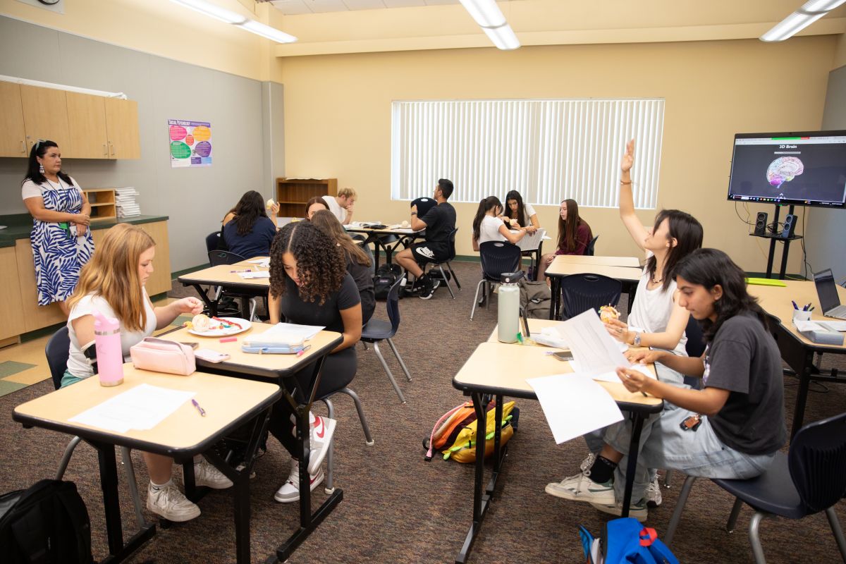 High School Psychology Students Create Candy Brains | News Details