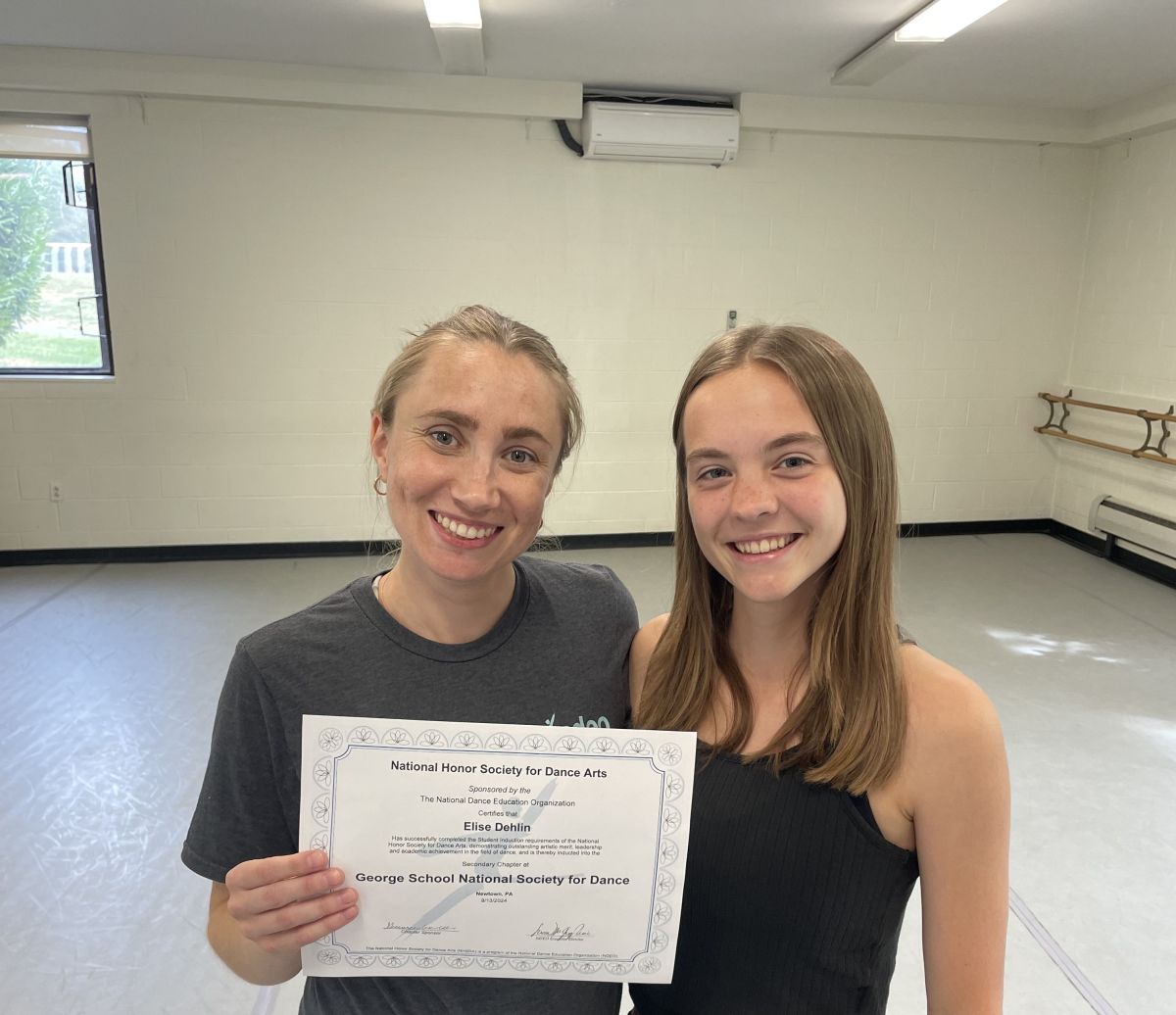 Elise Dehlin ’25 Inducted into the National Honor Society for Dance ...