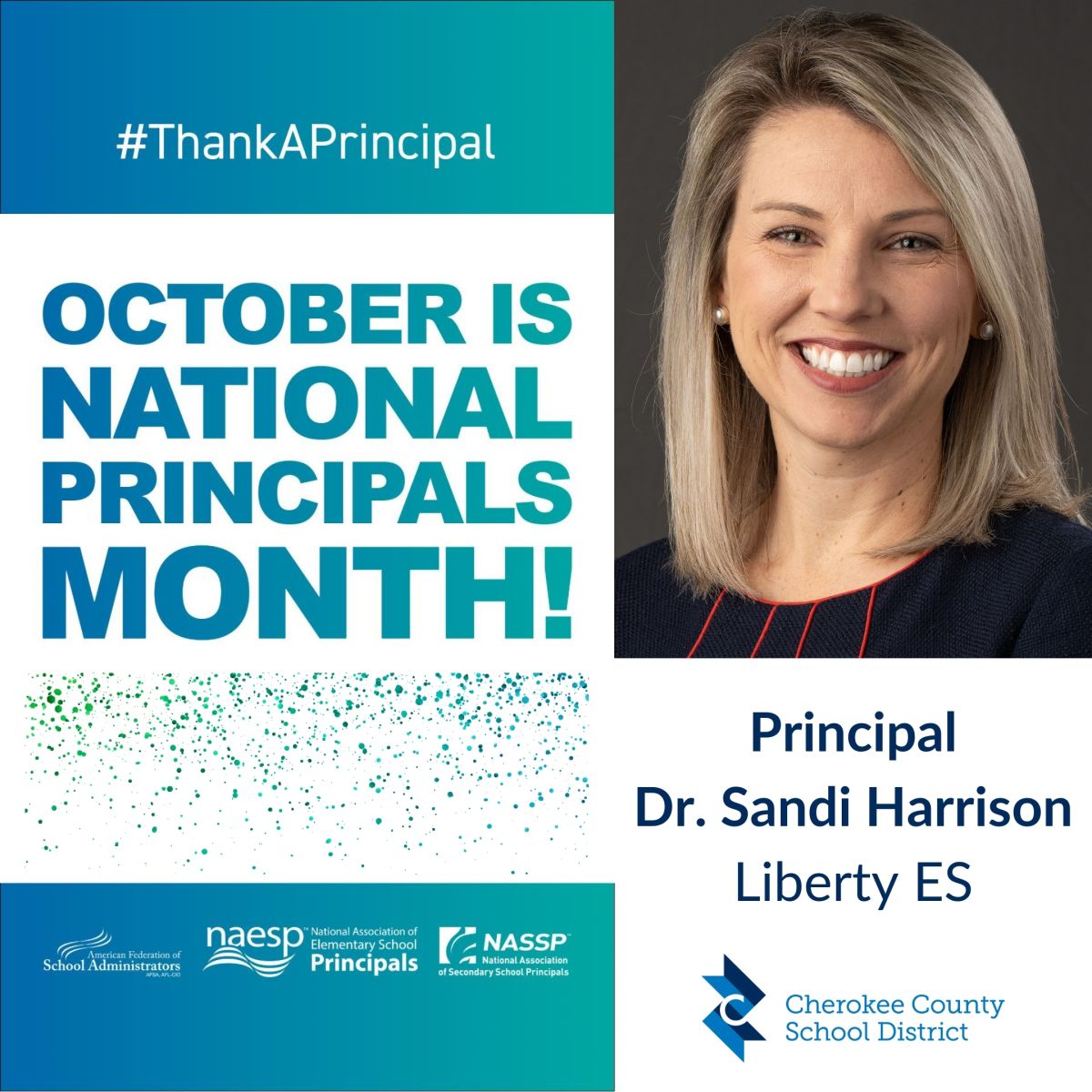 National Principals Month Spotlight: Dr. Sandi Harrison of Liberty ES! | Post Detail