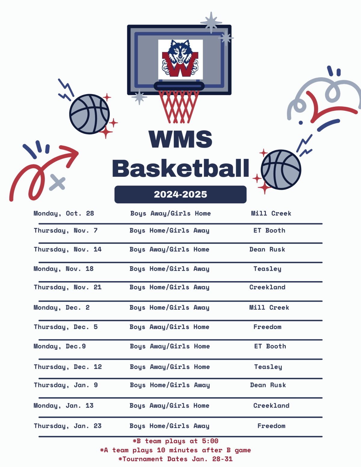 WMS Basketball | Post Detail