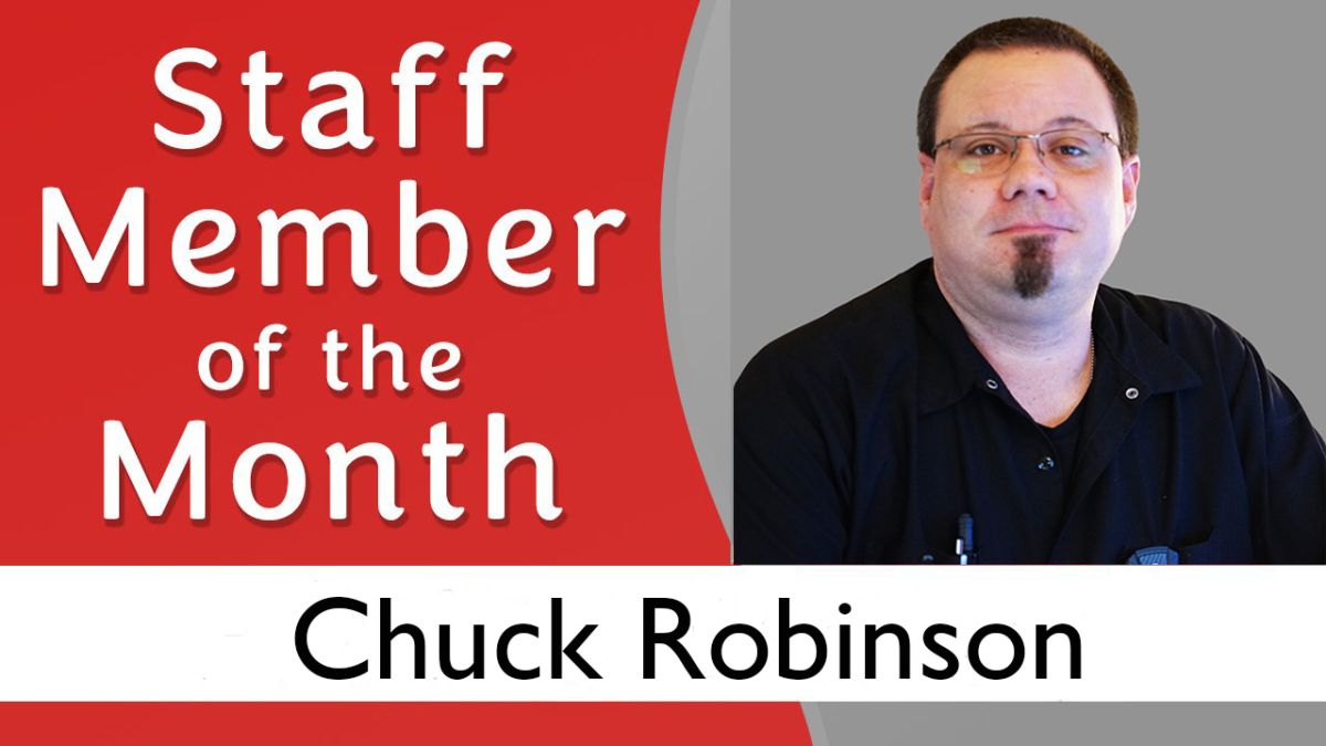 October Staff Member of the Month: Chuck Robinson | News Details