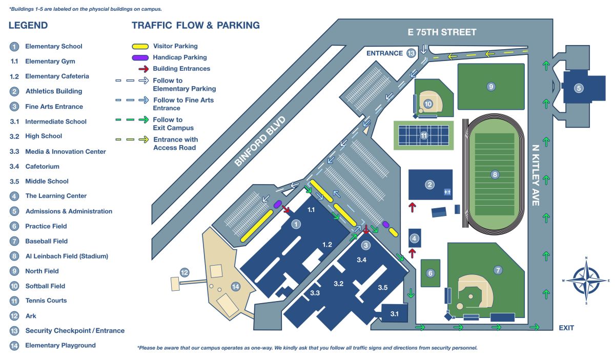 Campus Map - Heritage Christian School