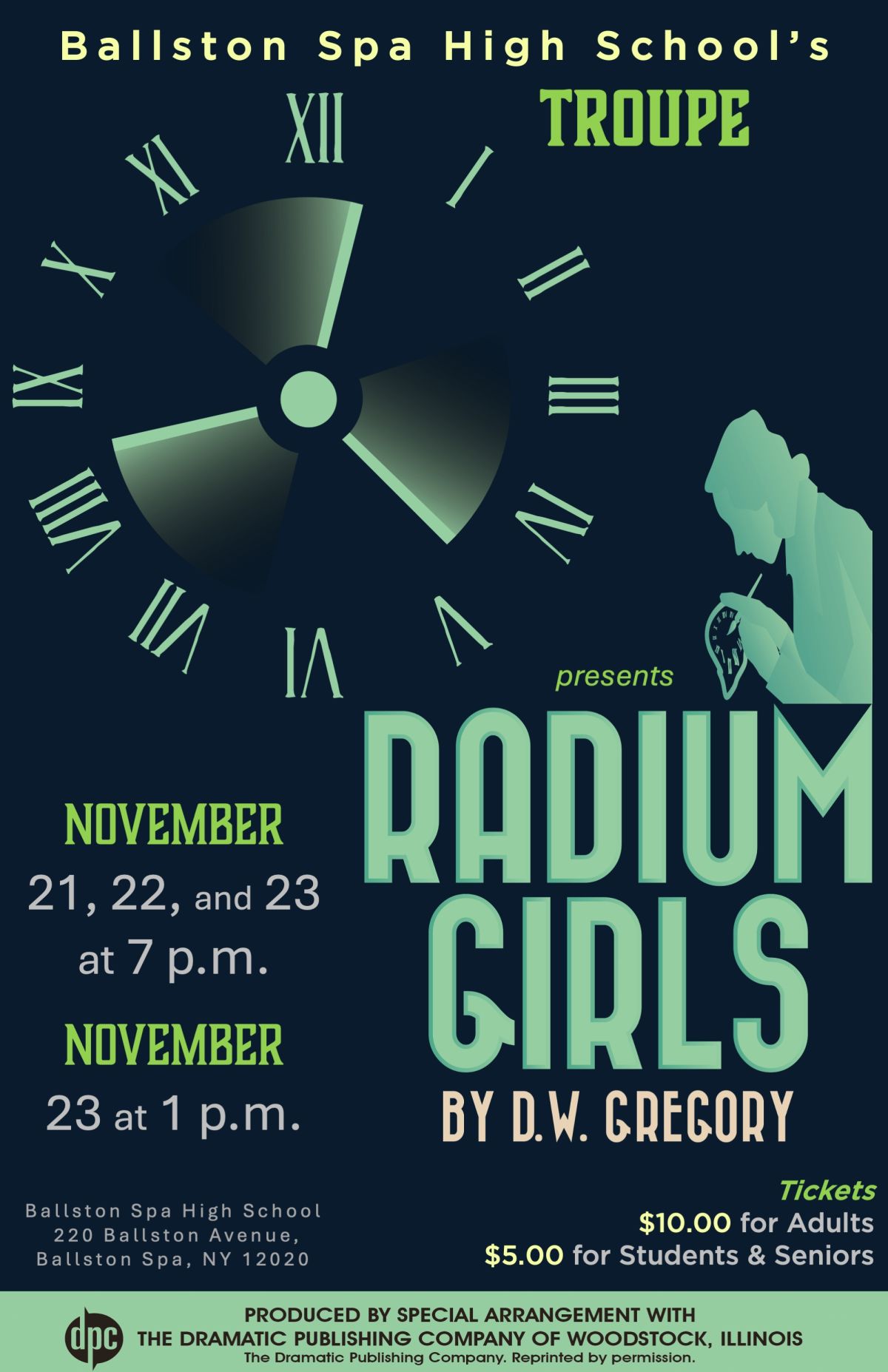 BSHS Troupe Presents... Radium Girls | Post Details