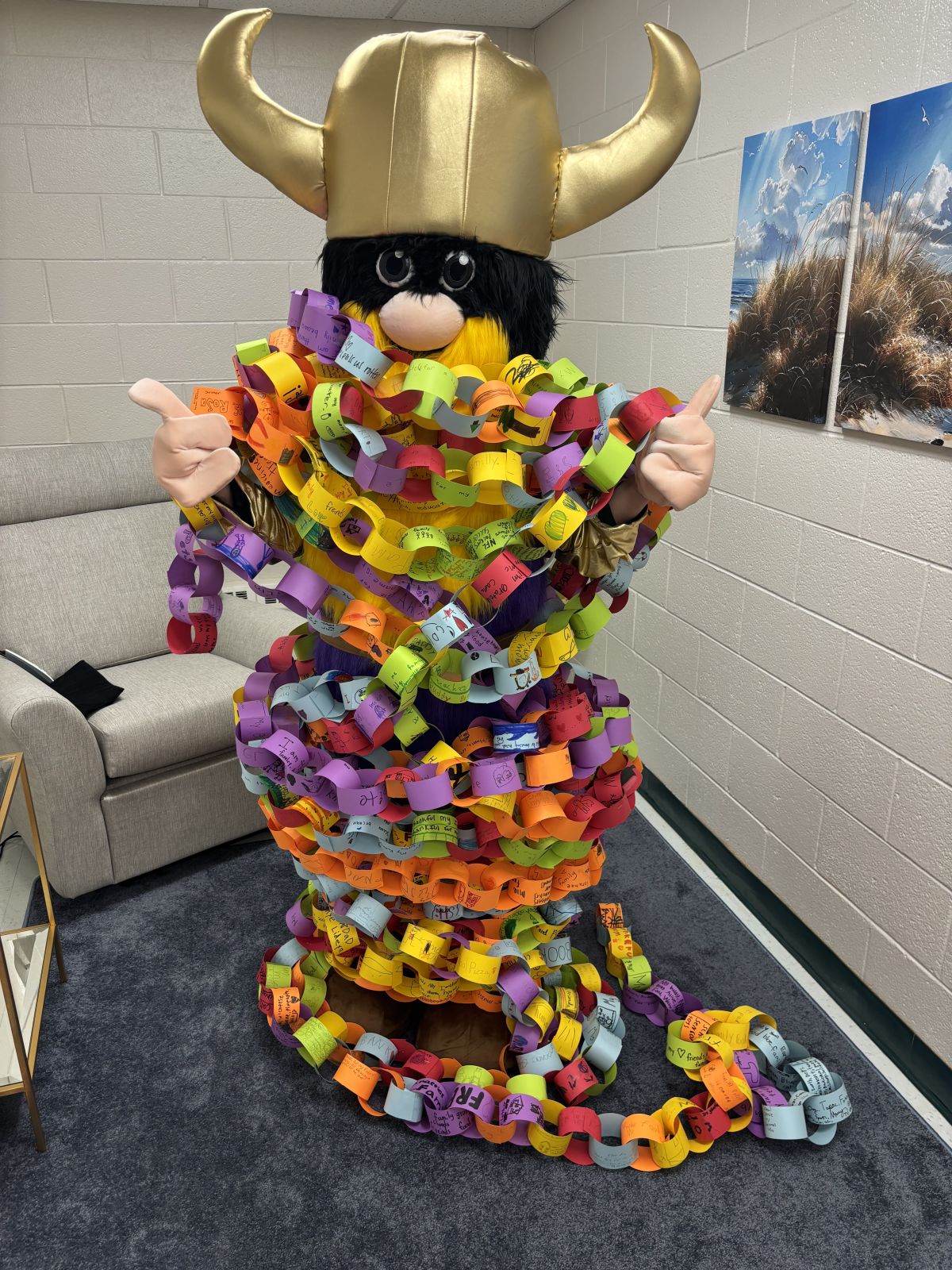 Our Burleigh Mascot named Buddy the Viking | News Details