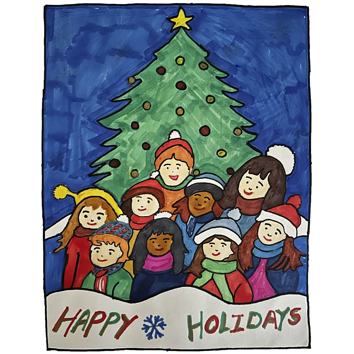 McIntyre 3rd grader wins annual Holiday Card Art Contest | Details