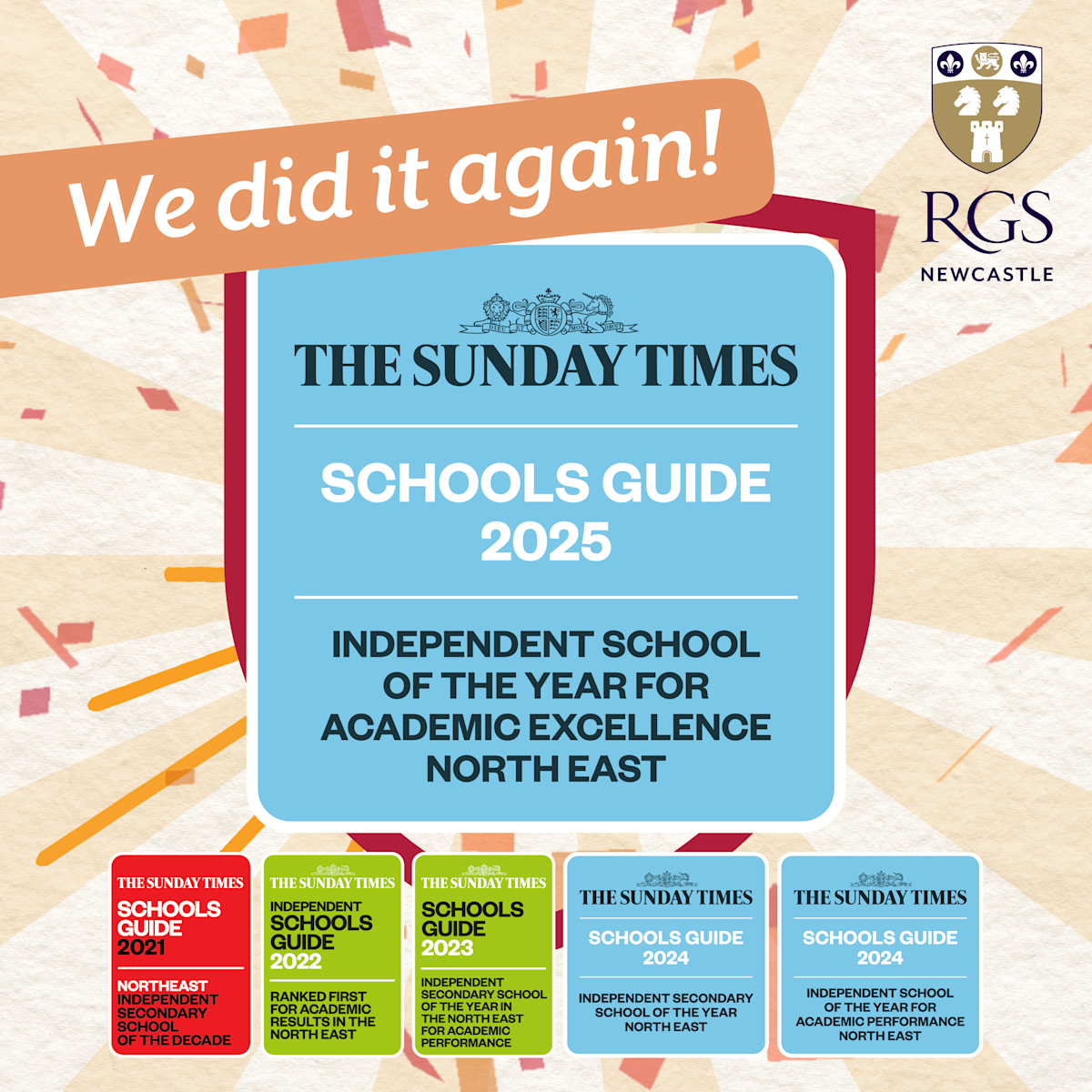 RGS Awarded Parent Power Accolade for Academic Excellence | News Detail