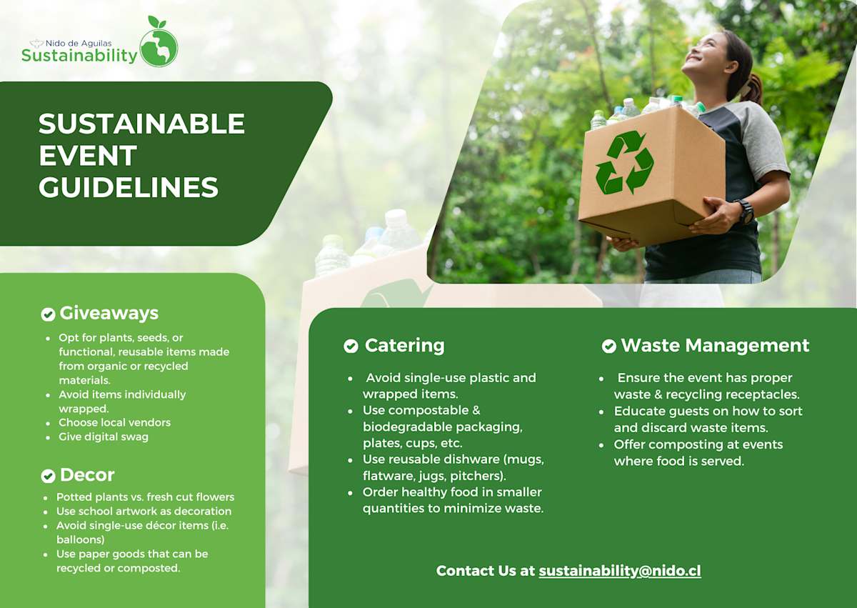 FOLLOW THE SUSTAINABLE EVENT GUIDELINES | News Post Page ...