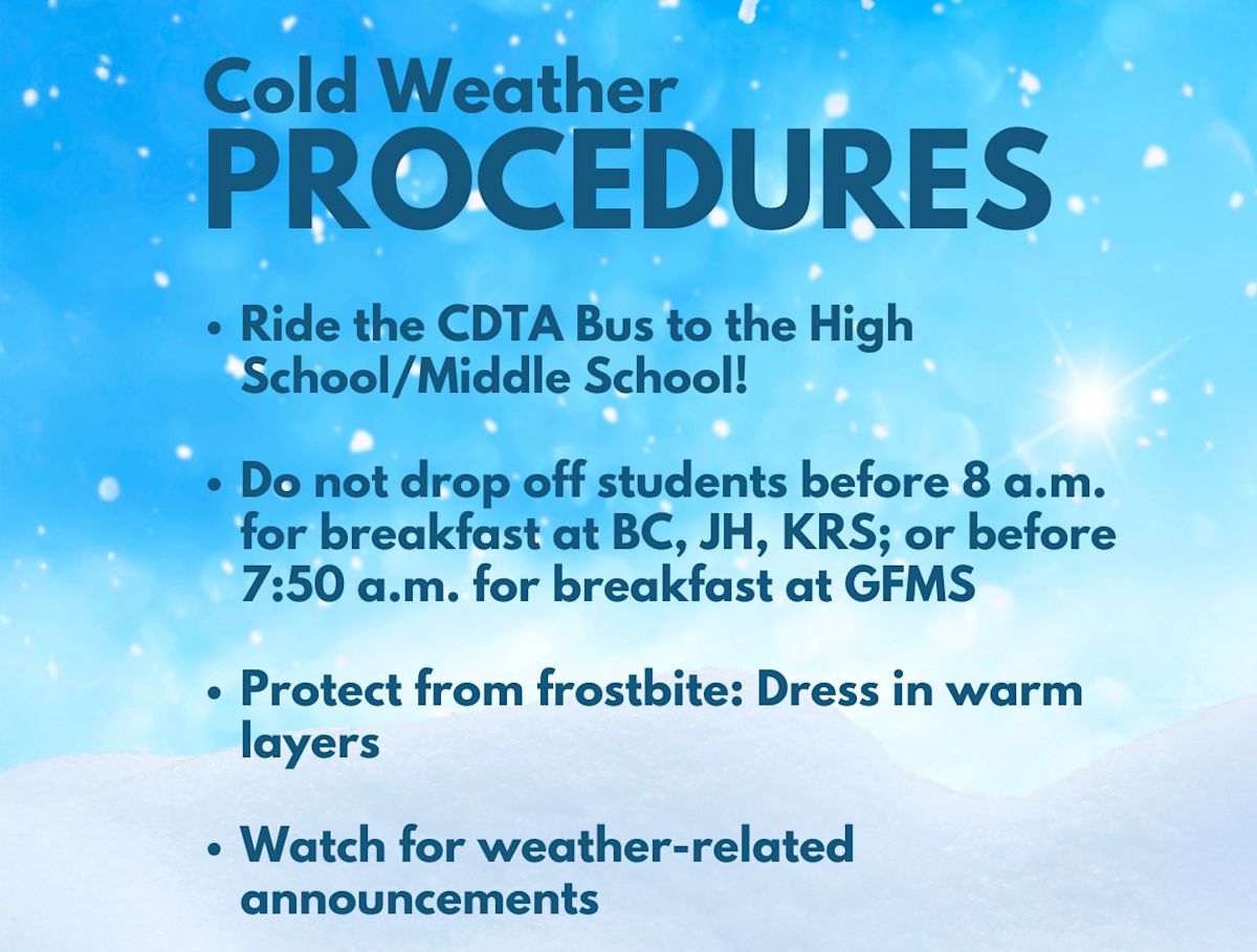 Important: Cold weather procedures and precautions | Posts Detail