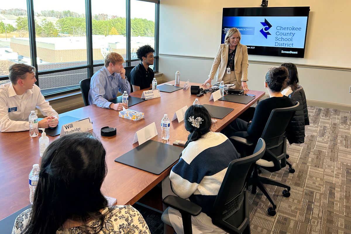 High School Student Delegates Meet with Superintendent | Post Detail