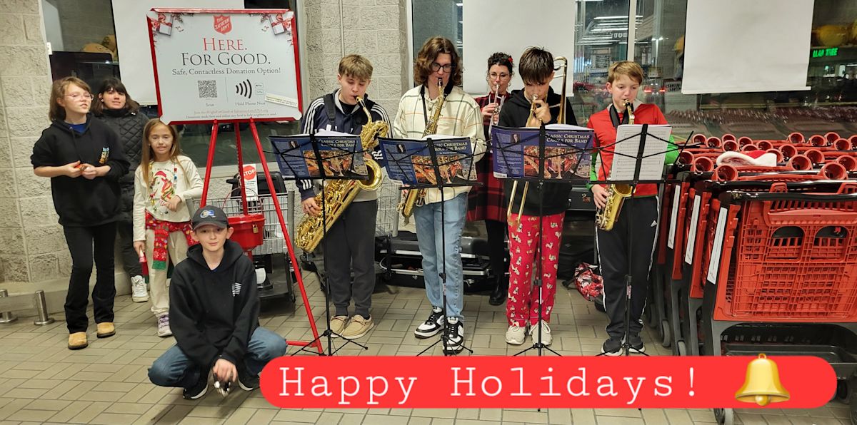 MS Band Rings Bell for Salvation Army Collection | Post Page