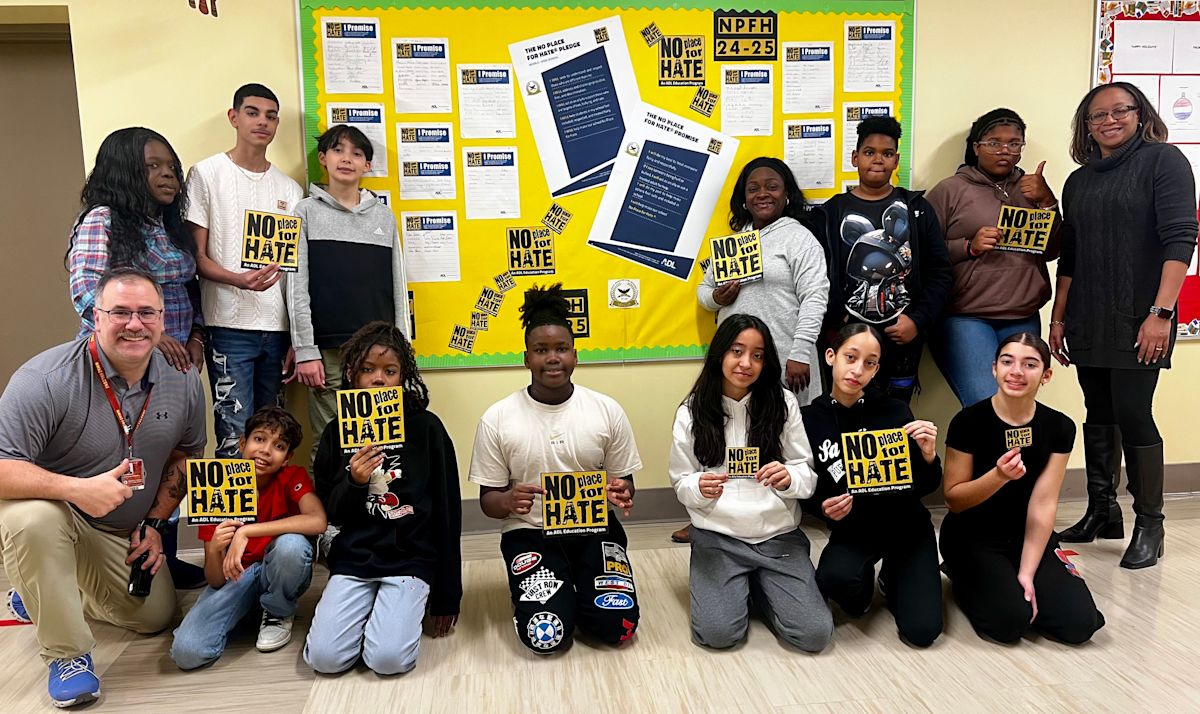 Students create board using No Place for Hate pledges at NMHZ | News ...