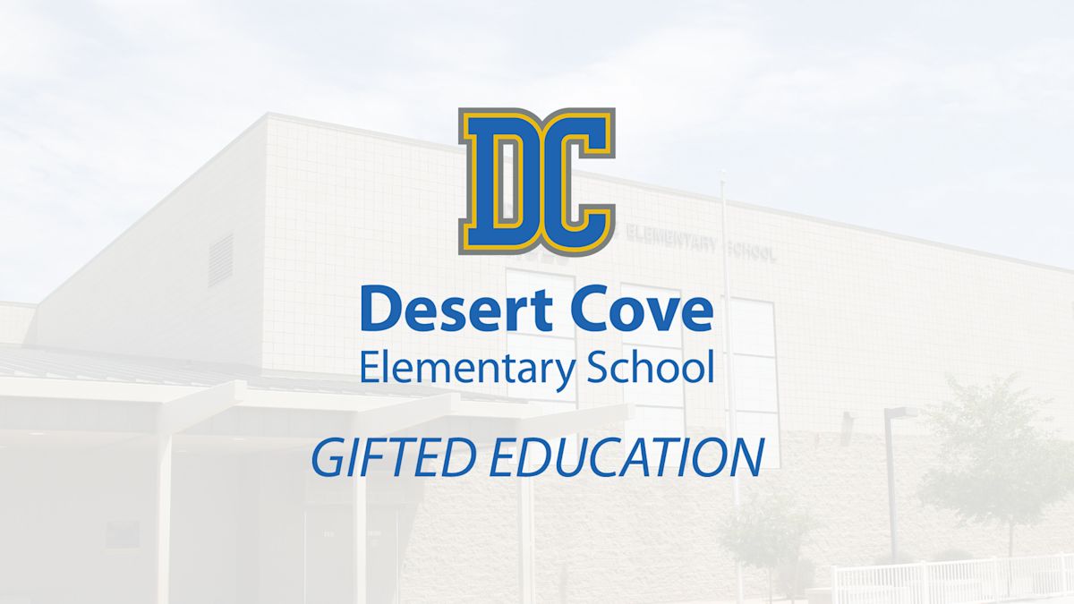 Desert Cove Elementary: A Leader in Gifted Education | News Details