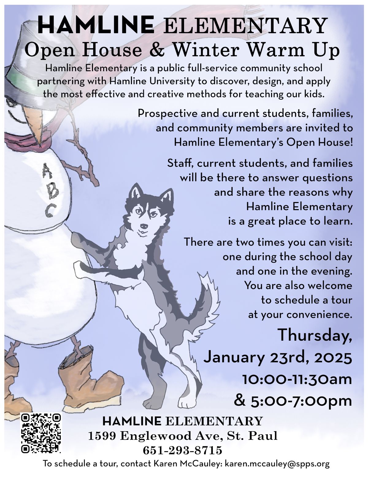 Hamline Open House & Winter Warm Up | News Details