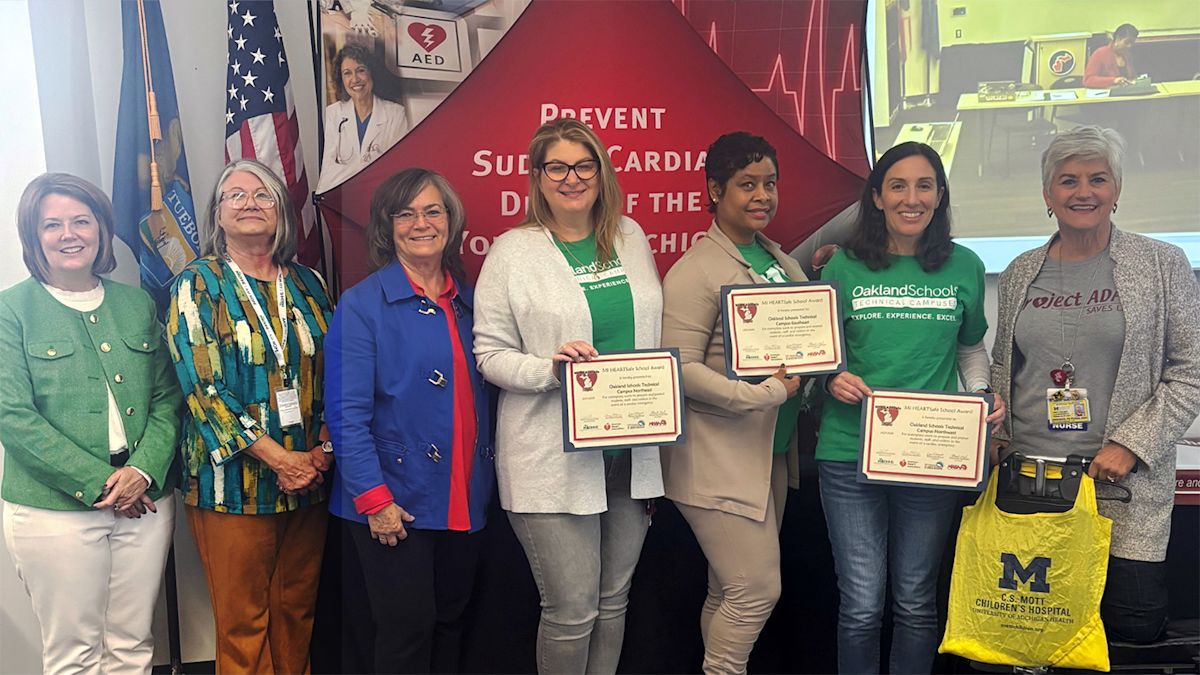 OSTC-NW Earns MI HEARTSafe School Award | Post Details