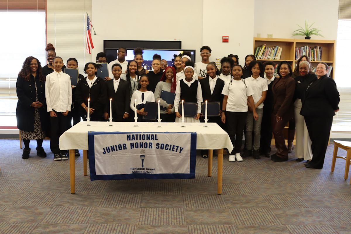 Benjamin Turner Academy inducts newest members of National Junior Honor ...