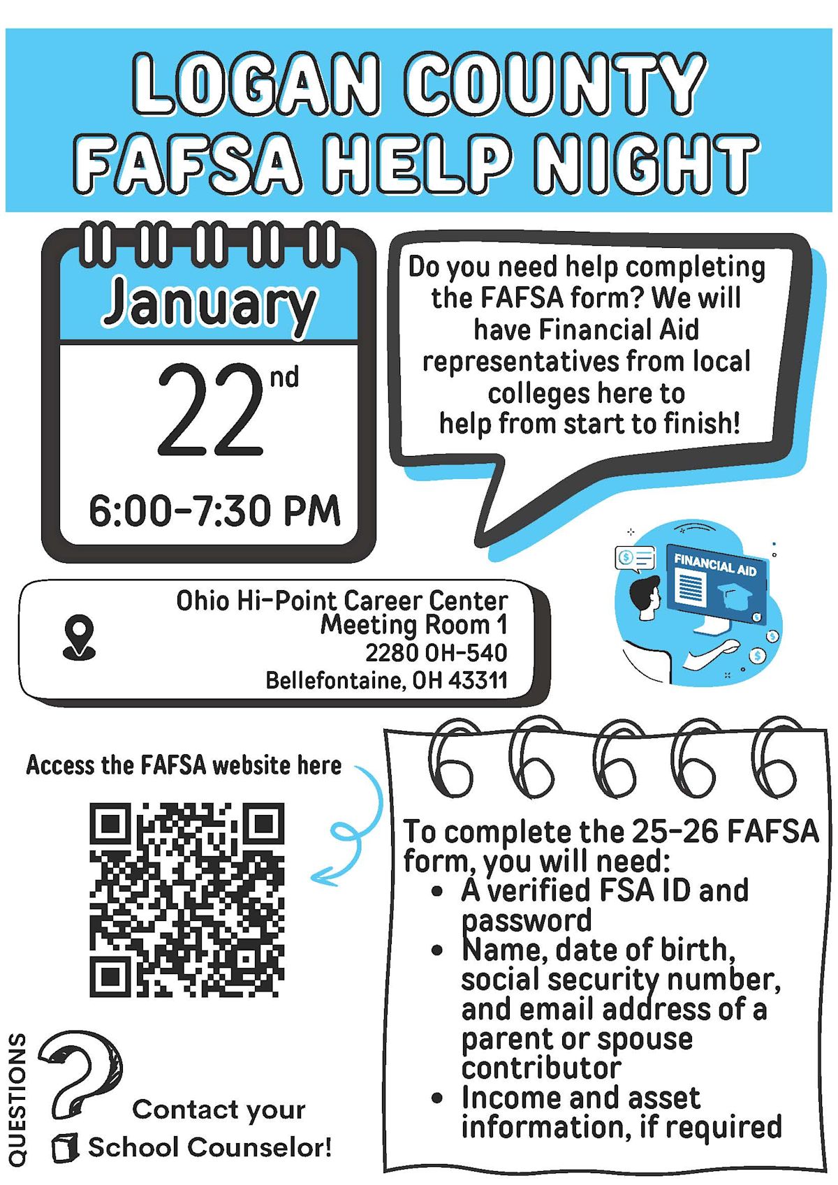 County FAFSA Help Night set for this week | New Details