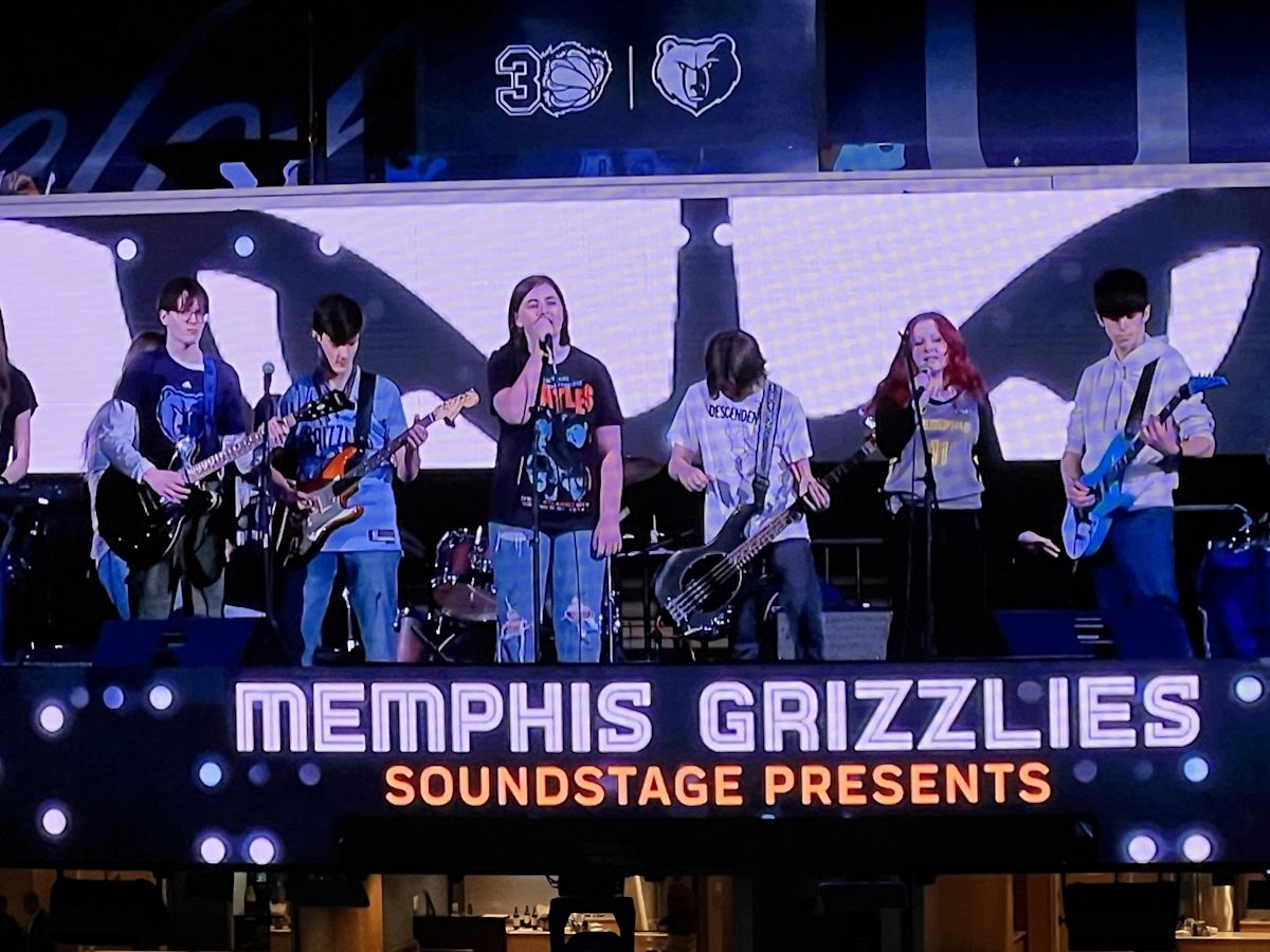 GMSD Students Rock the Grizzlies Game with House Band Performance ...