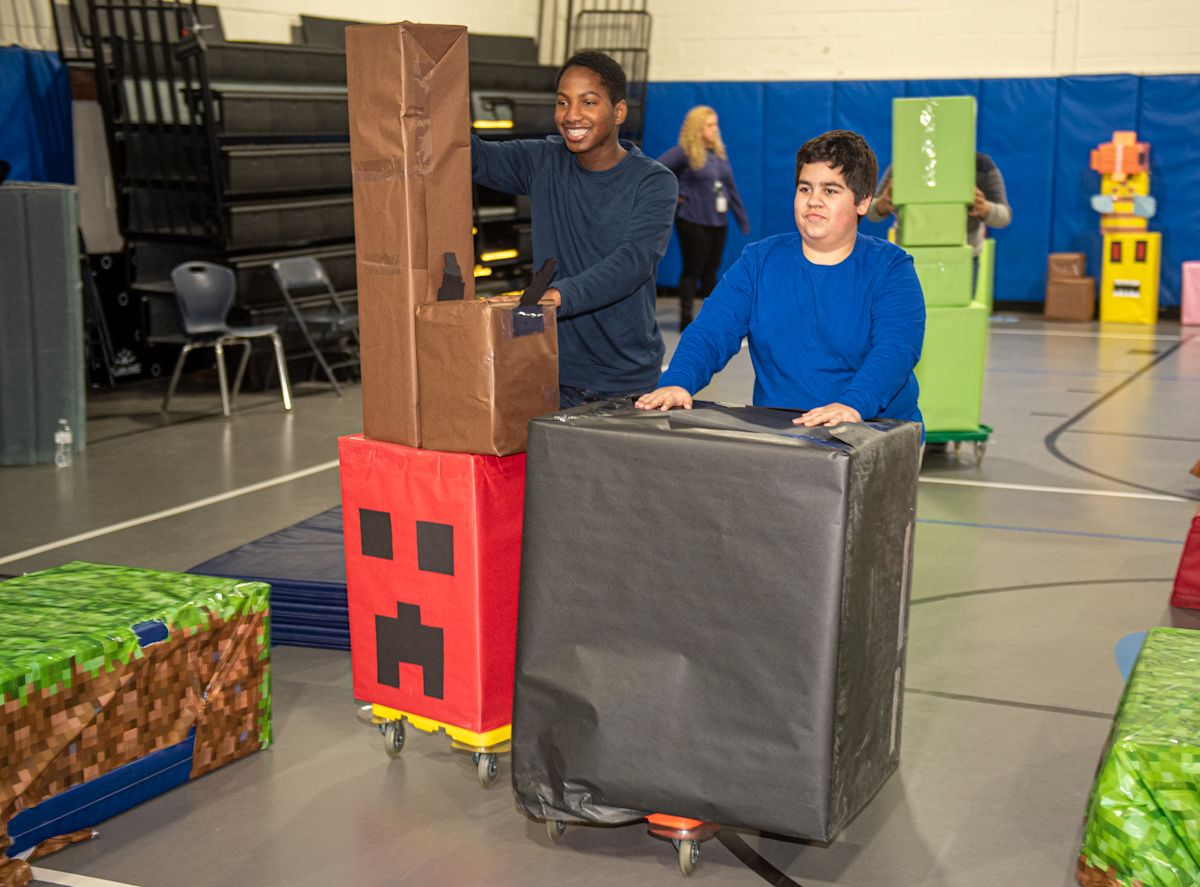 Brookhaven Learning Center Transforms Gym into a Minecraft World | Post ...