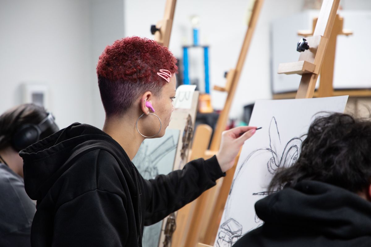 Students explore their creativity through art at Hale High School ...