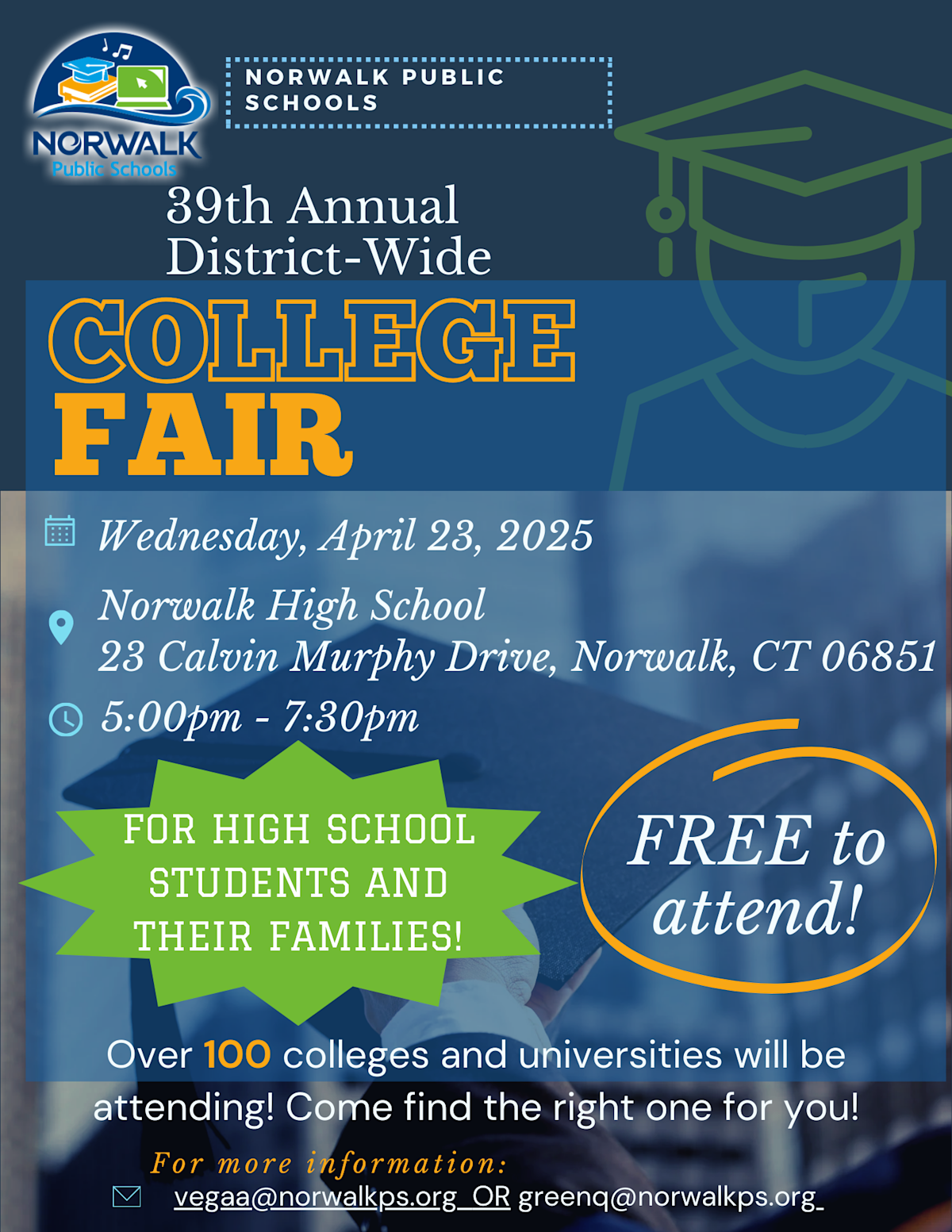 High School Fair Flyer College And Career Fair For High School