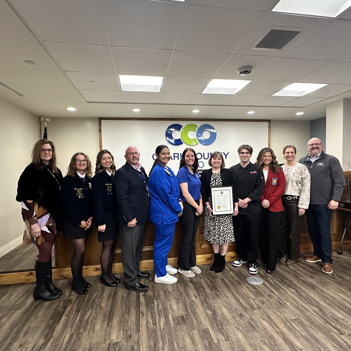 County Commissioners Celebrate Career-Tech Month with Student Leaders ...