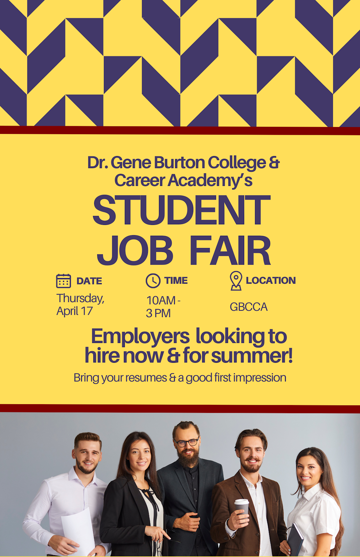 GBCCA Student Job Fair | Post Details