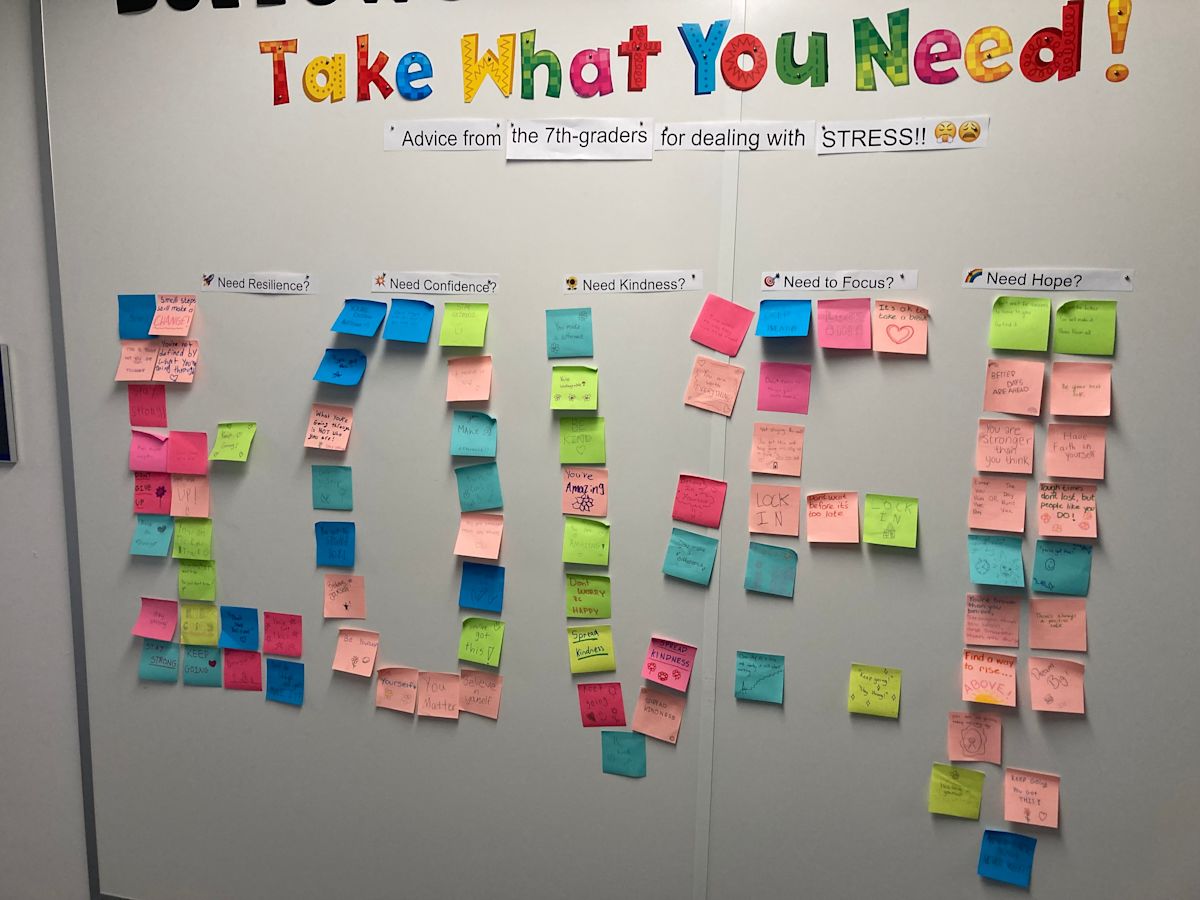 'Take What You Need' board shares inspiring messages | LU Article ...