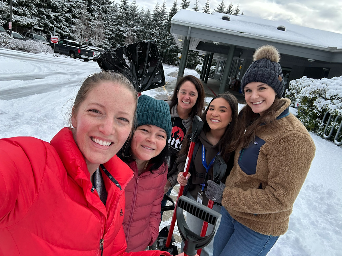 Teamwork in Action: Cougar Ridge Comes Together on a Snowy Morning ...