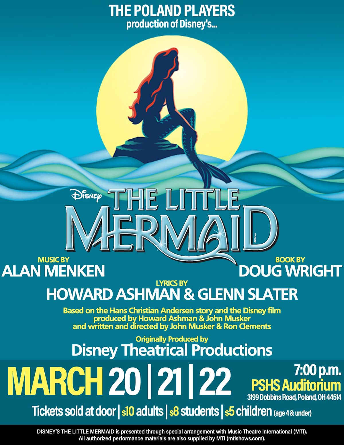 The Poland Players present... DISNEY'S THE LITTLE MERMAID | March 20-22 ...