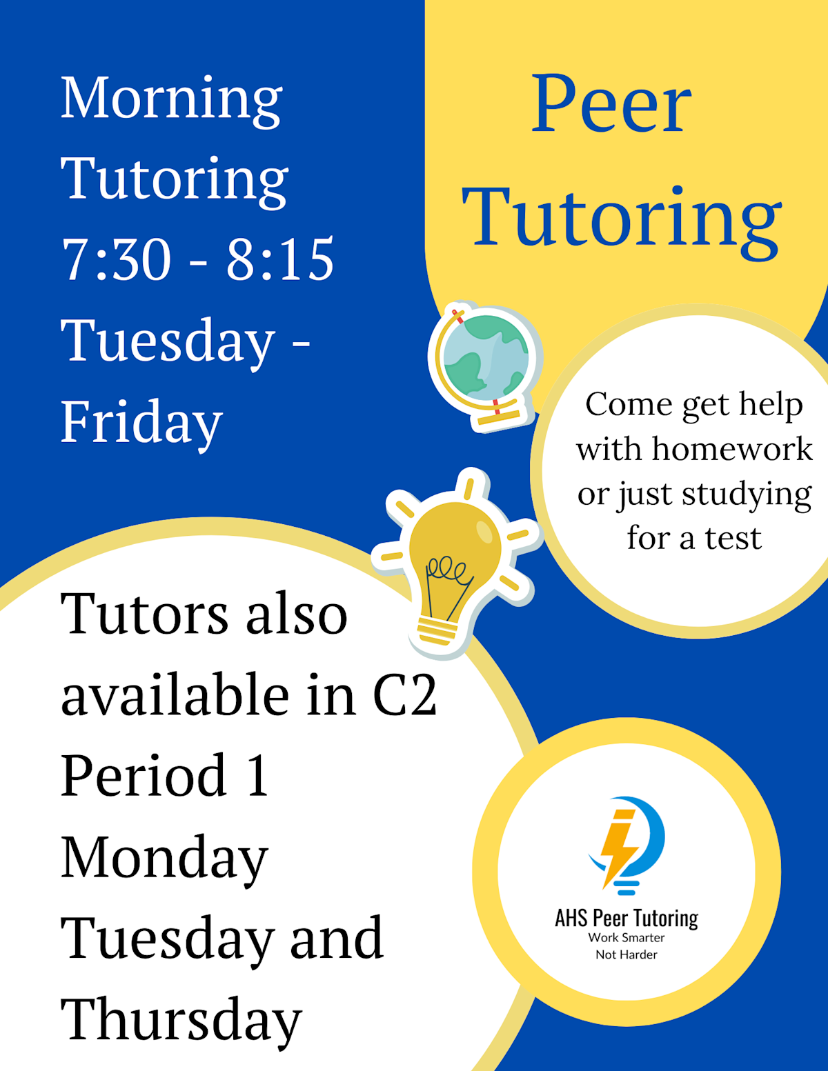 AHS Peer Tutoring | Default board post page