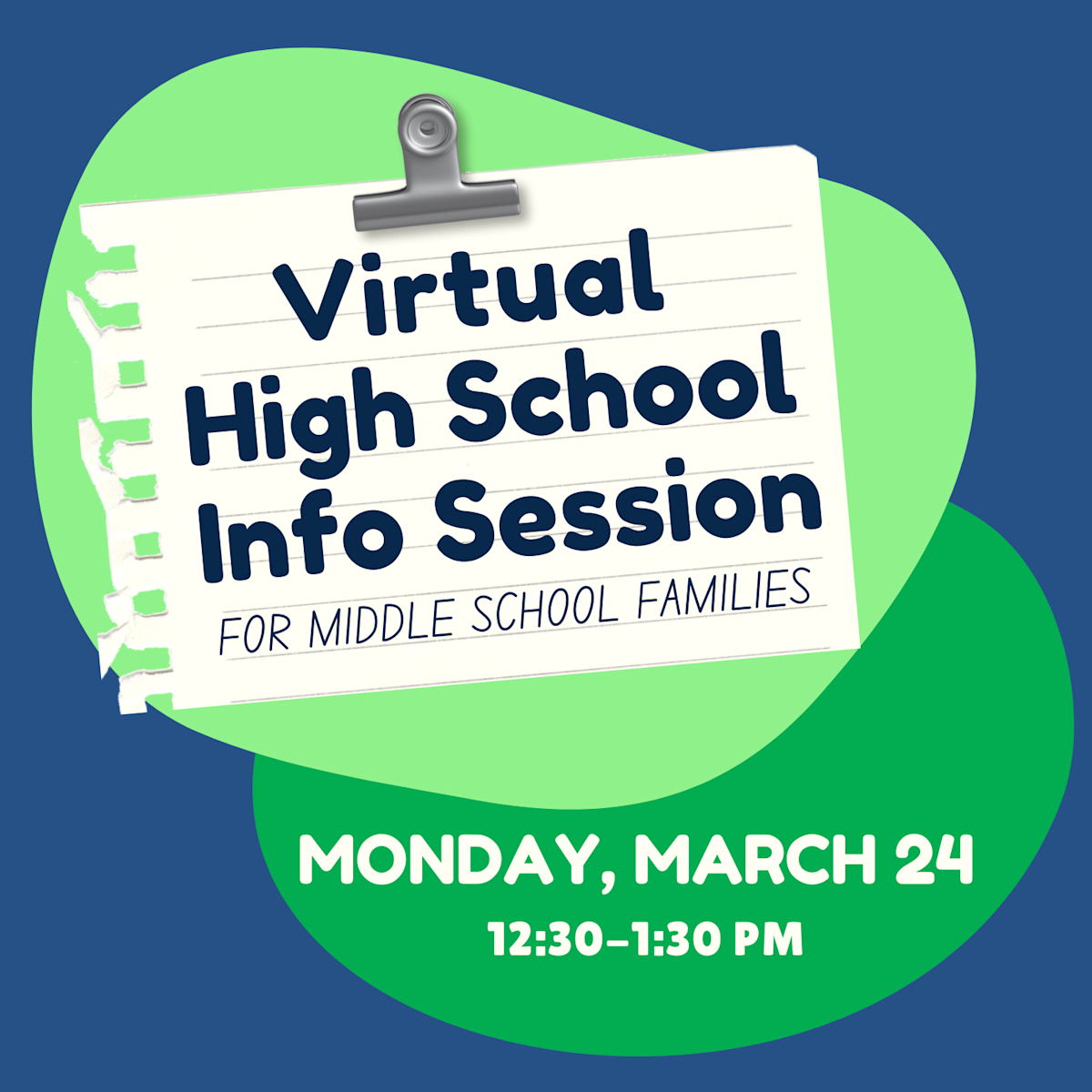 High School Info Session for Middle School Families | News Post