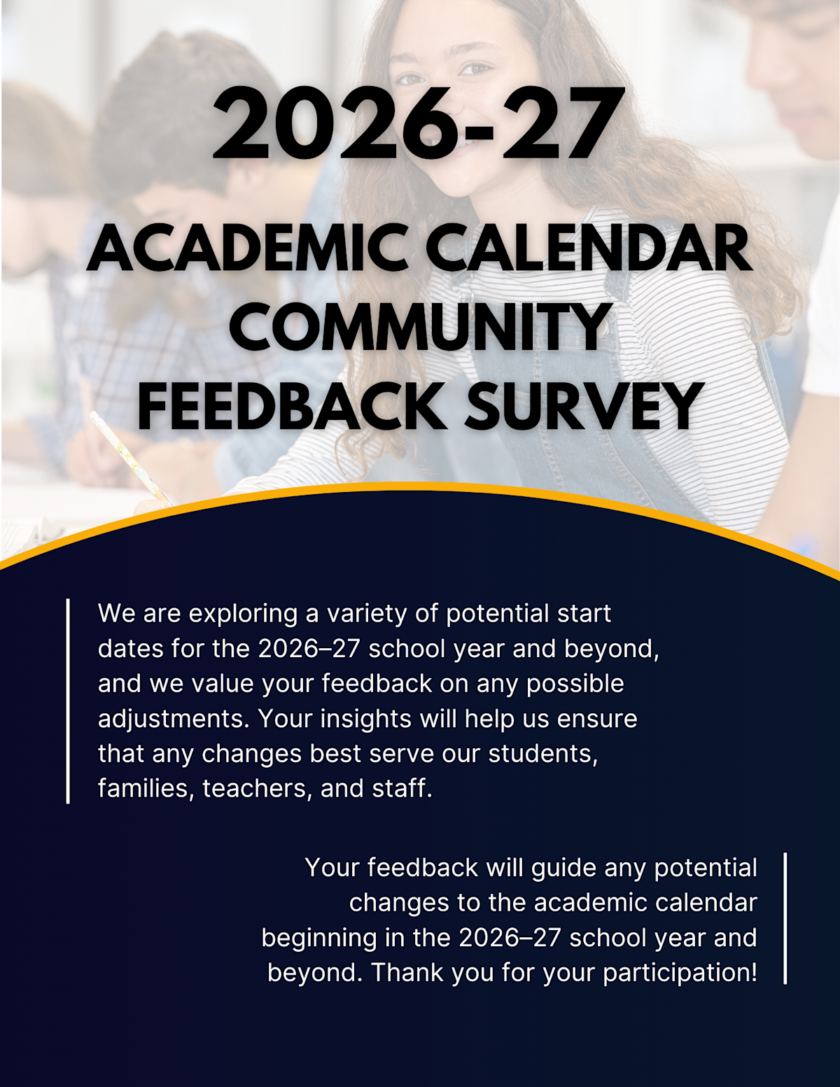 Academic Calendar Community Feedback Survey | News Detail