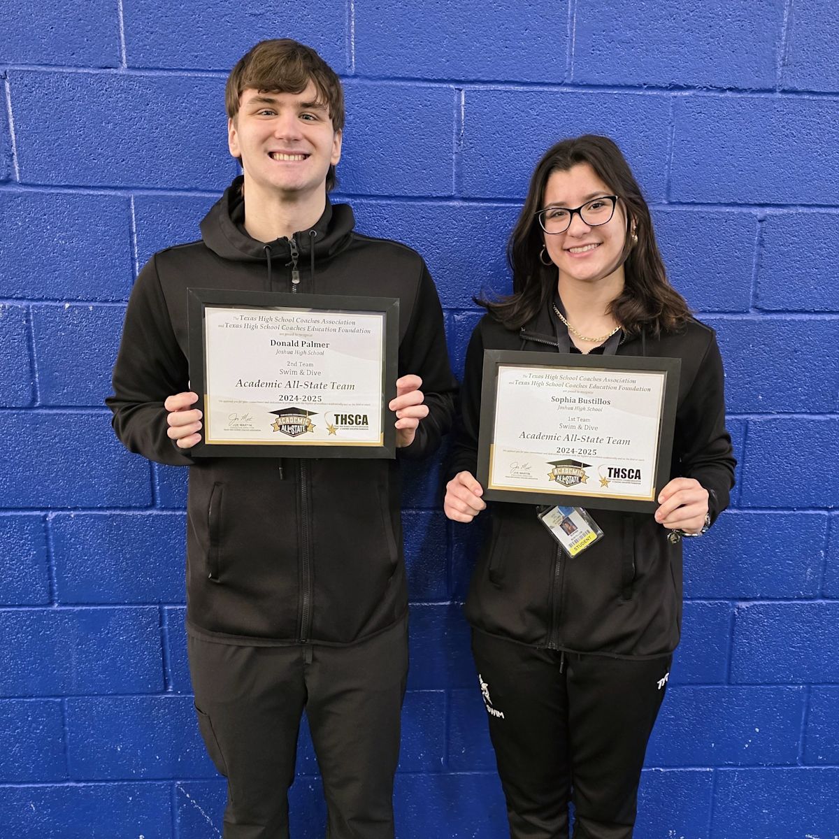 Two JHS swimmers earn Academic All-State honors | Joshua ISD News Details