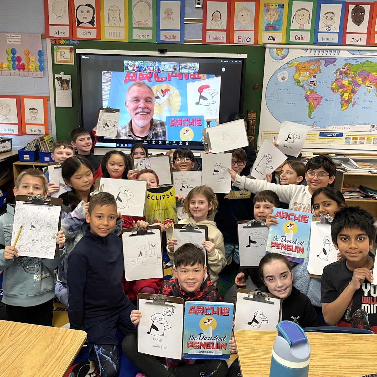 Author Andy Rash Engages Third Graders in Virtual Visit | Article