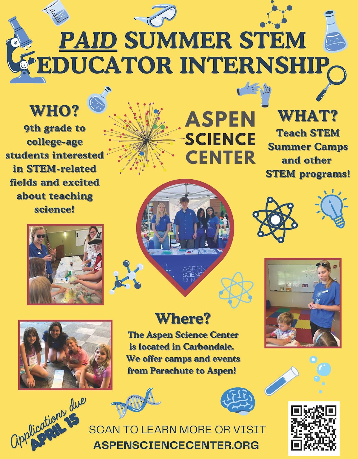 Aspen Science Center Interships | News Information